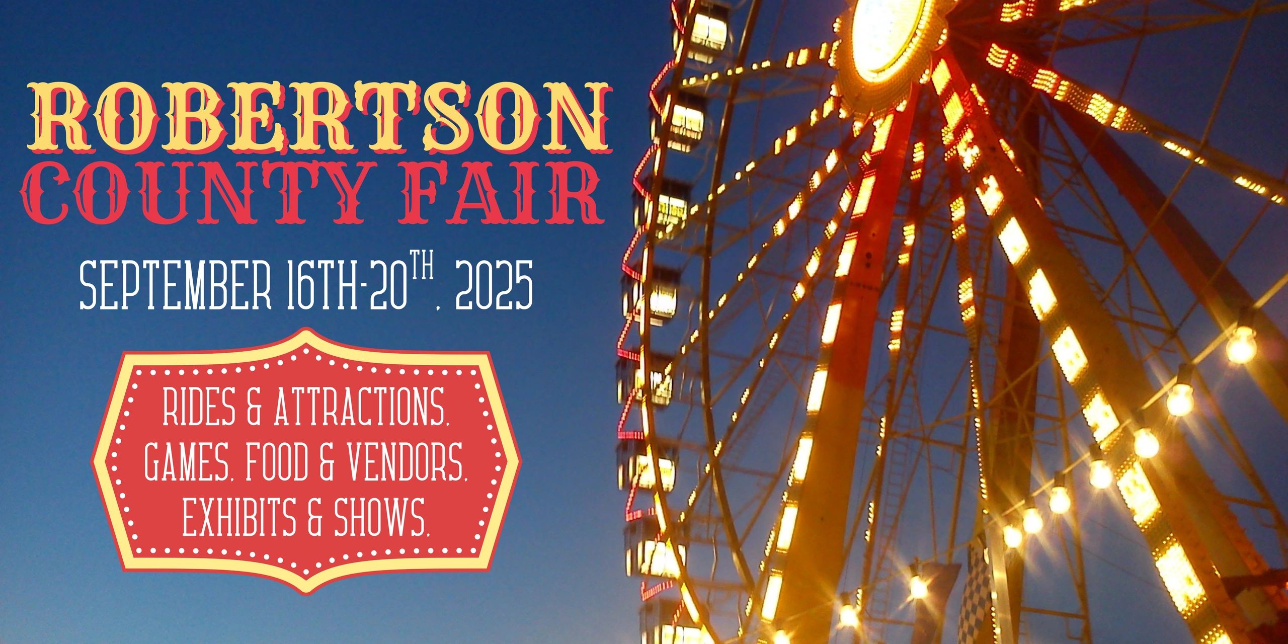 Robertson County Fair Association - Fairgrounds, Facility Rental