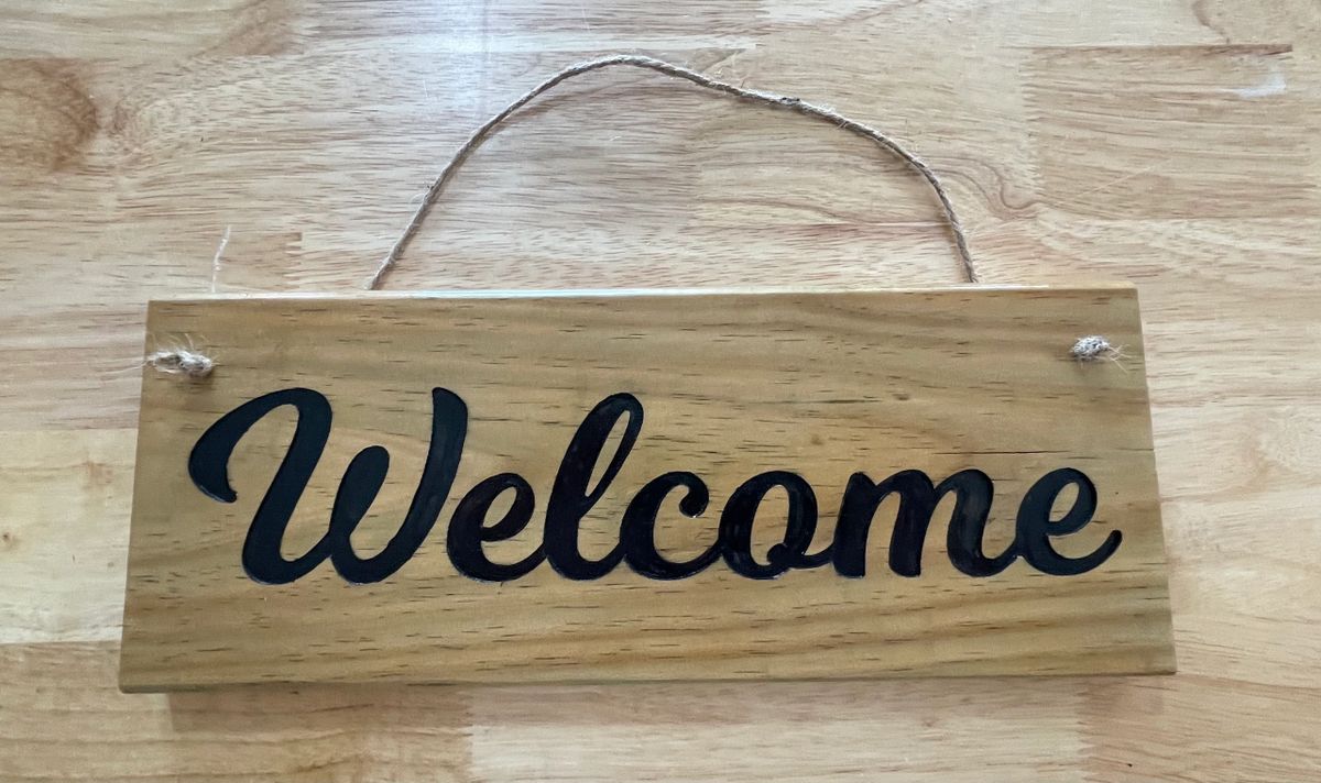 Small Welcome Sign