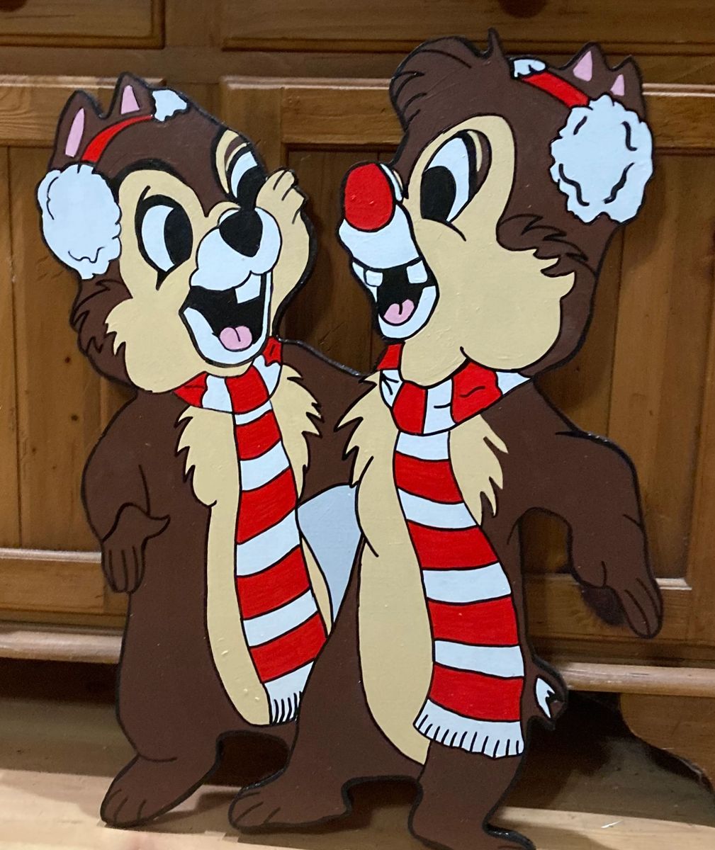 Chip n Dale Lawn Art