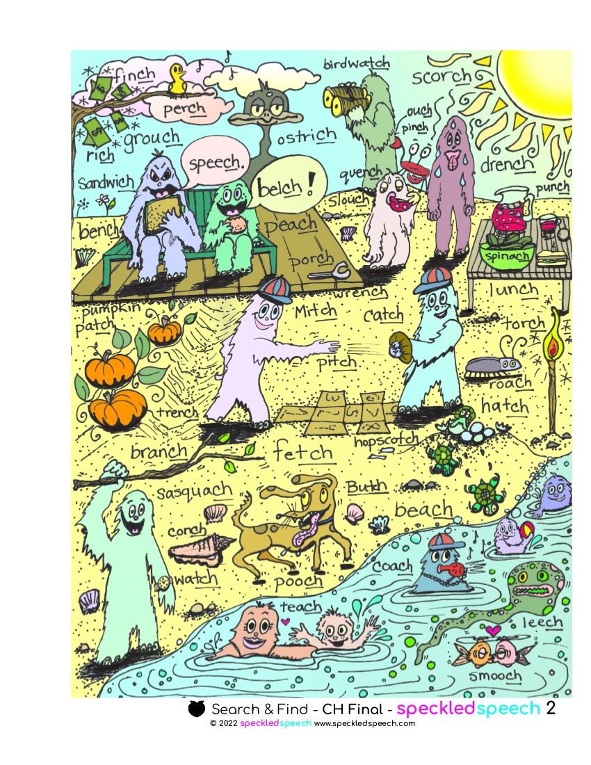 Articulation Search & Find - CH Final - Coloring Sheet, Poster & Checklist