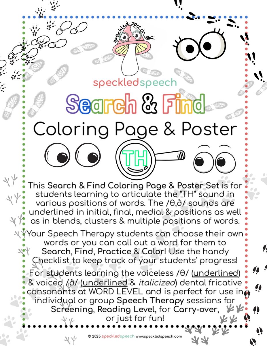 Search & Find - TH- Coloring Page & Visual
