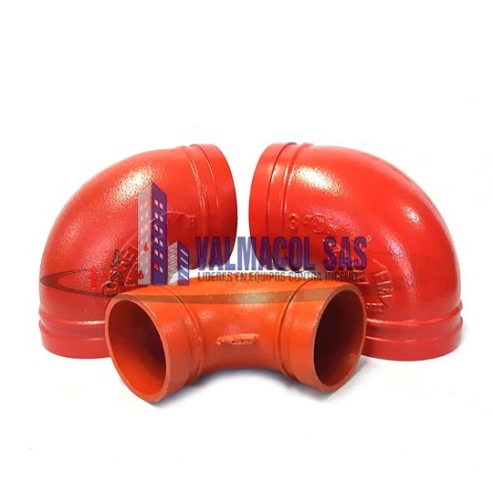 CODO RANURADO 90°