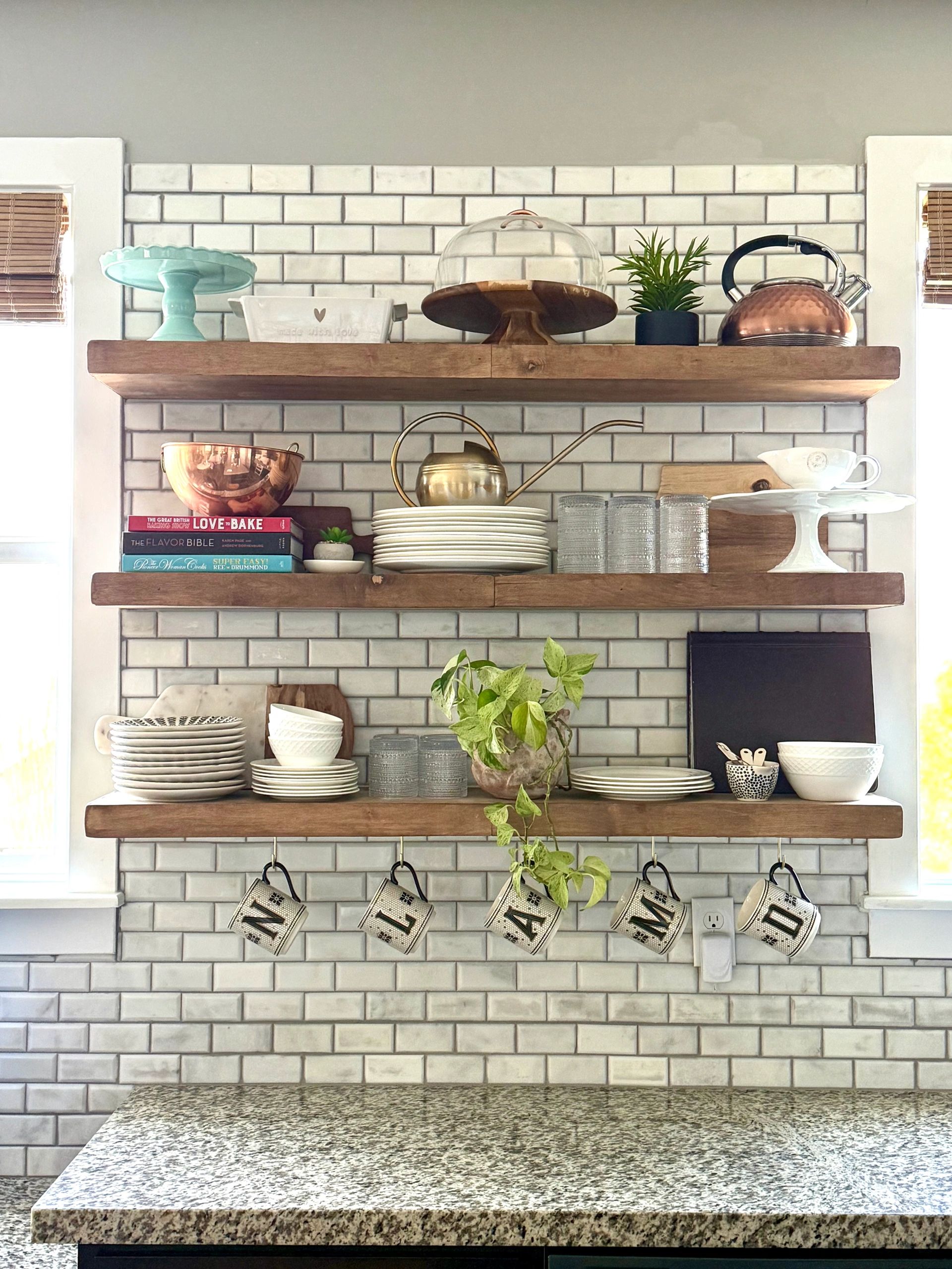 Building DIY Floating Kitchen Shelves! $91 Total Cost. :)