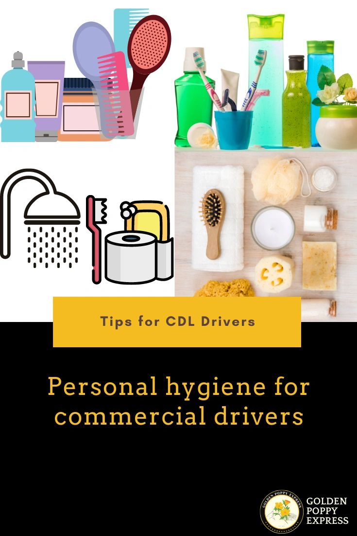 Personal hygiene for commercial drivers