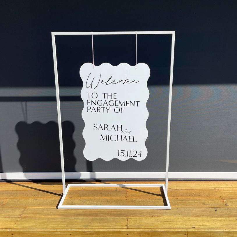 Welcome Sign Frames | The Party Crew