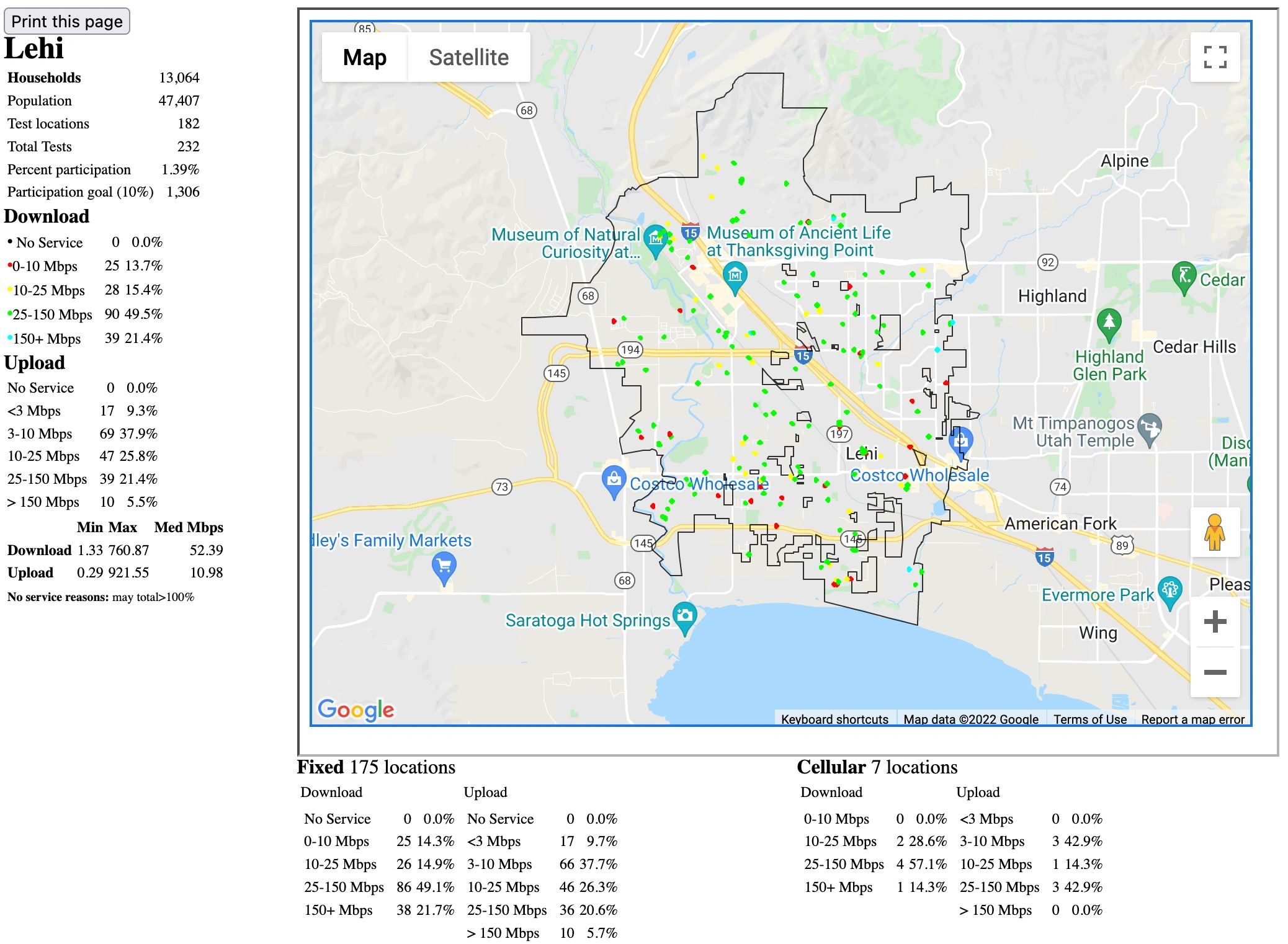 Utah's Own Broadband Speed Test Helps Match Resources to Needs