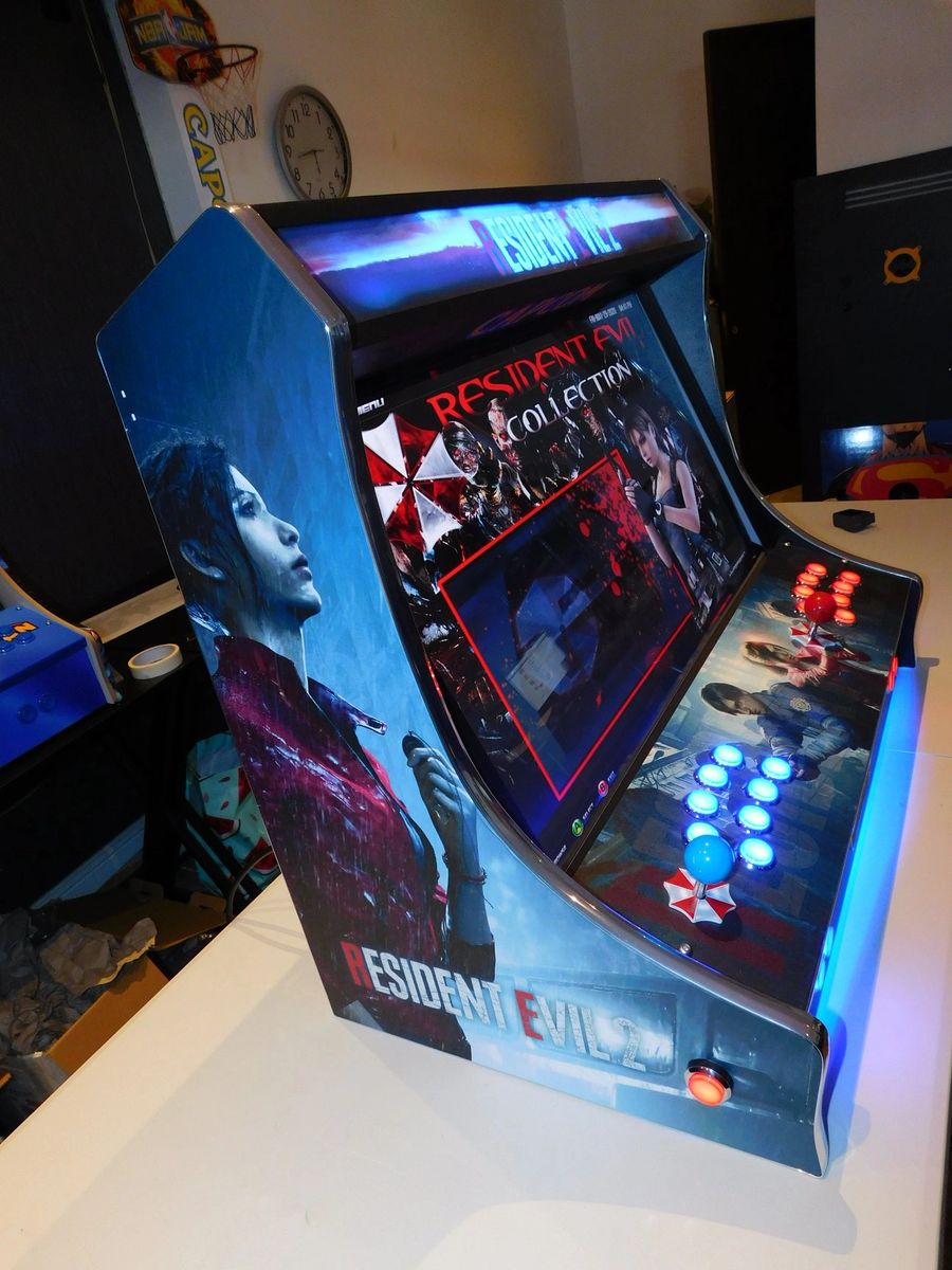 Resident Evil 2 Custom Arcade Bartop Cabinet (HyperSpin)