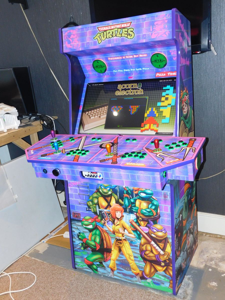 TMNT - Delux 4 Player Custom Arcade Standup Cabinets (HyperSpin)