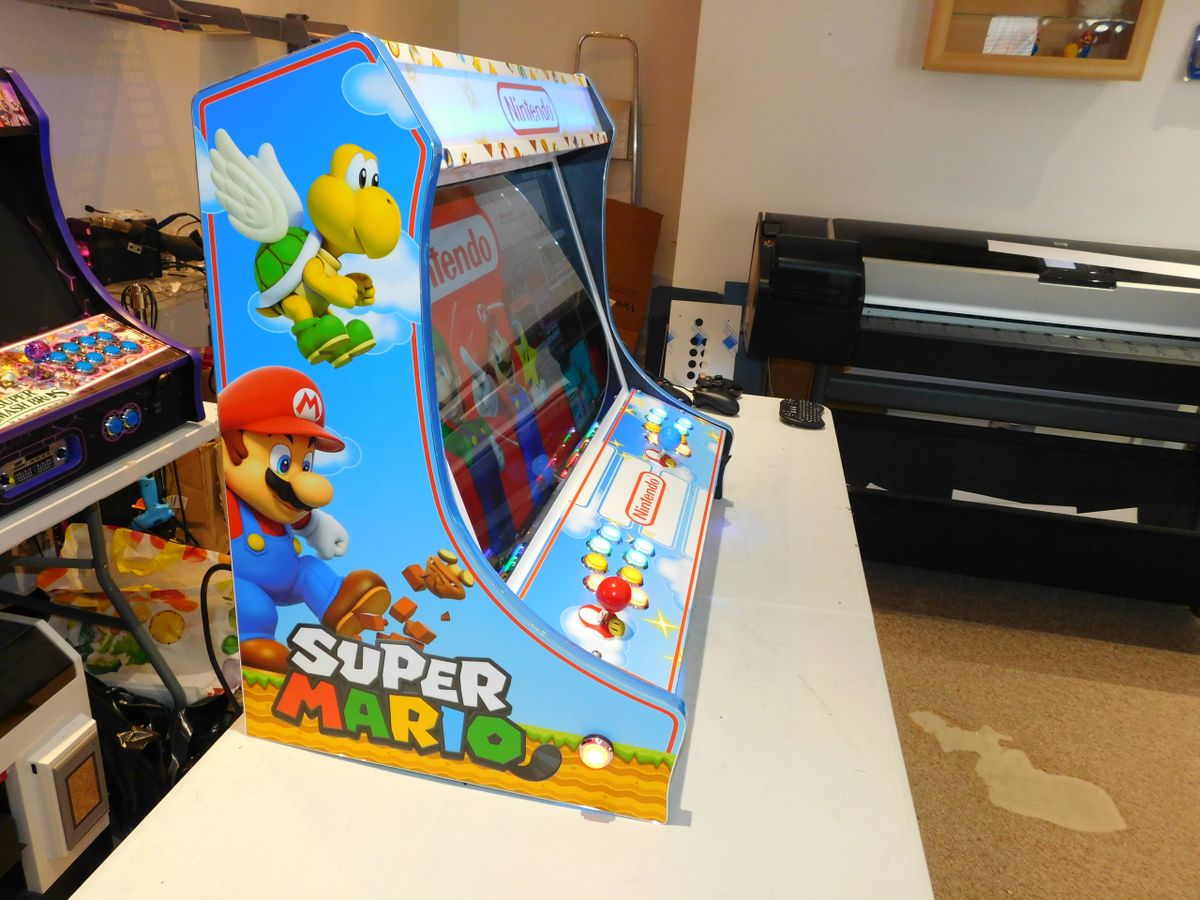 Super Mario Custom Arcade Bartop Cabinet (HyperSpin)