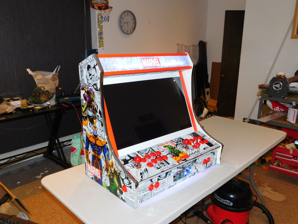 Marvel Comics Custom Arcade Bartop Cabinet (HyperSpin)