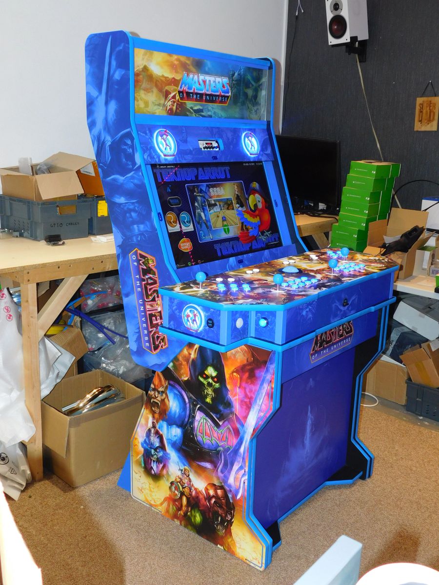 Ultimate SHAR-KADE Triple Threat 4 Player 3in 1 Custom Arcade Standup ...