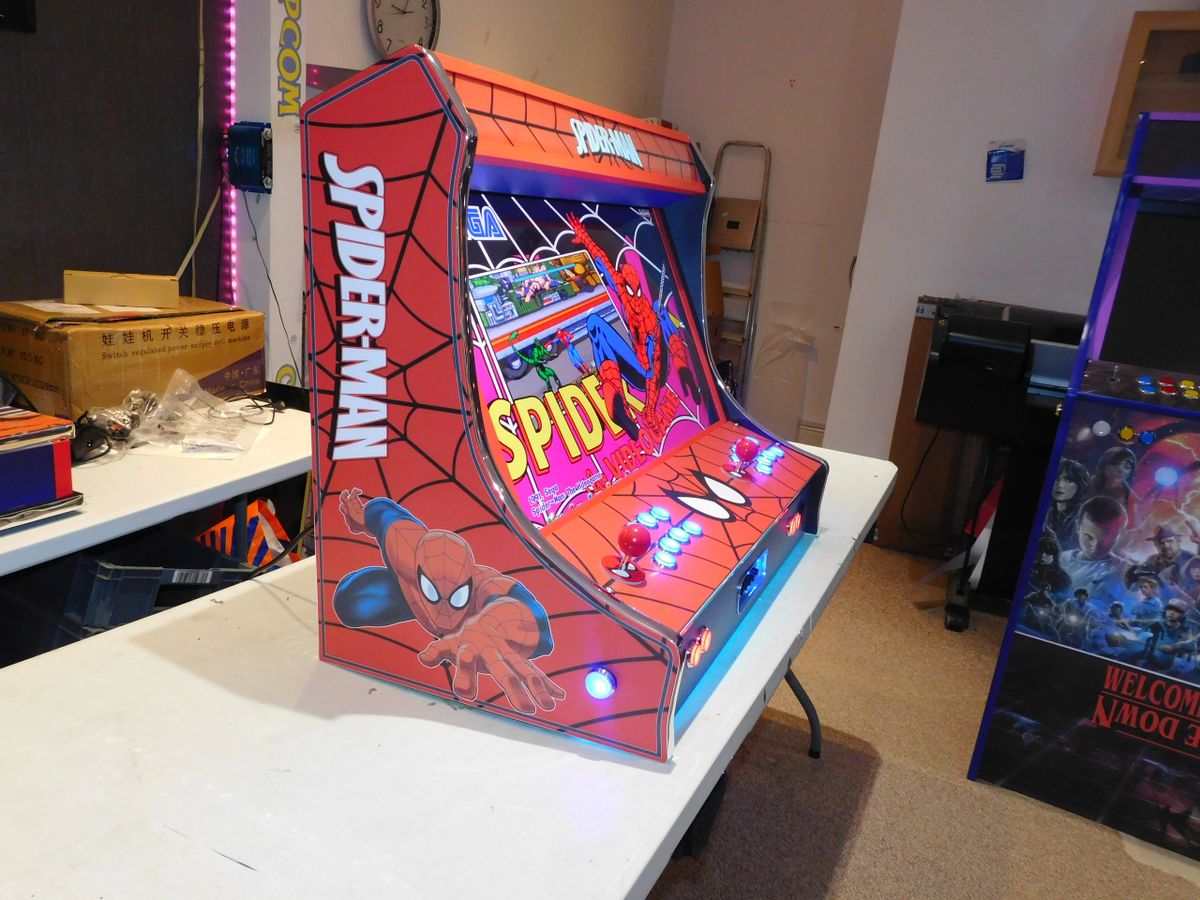 Spider-Man Custom Arcade Bartop Cabinet (HyperSpin)