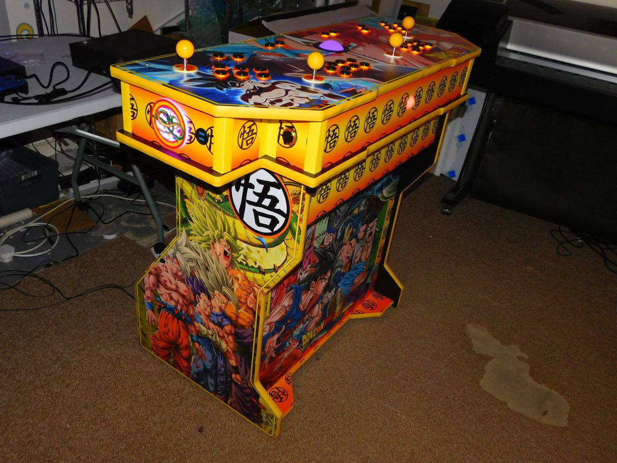 Dragonball Super Ultimate 4 Player Arcade Control Panel With Pedestal ...
