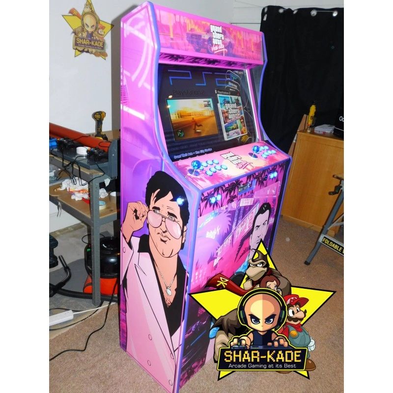 GTA Vice City Custom Arcade Standup Cabinets (HyperSpin)