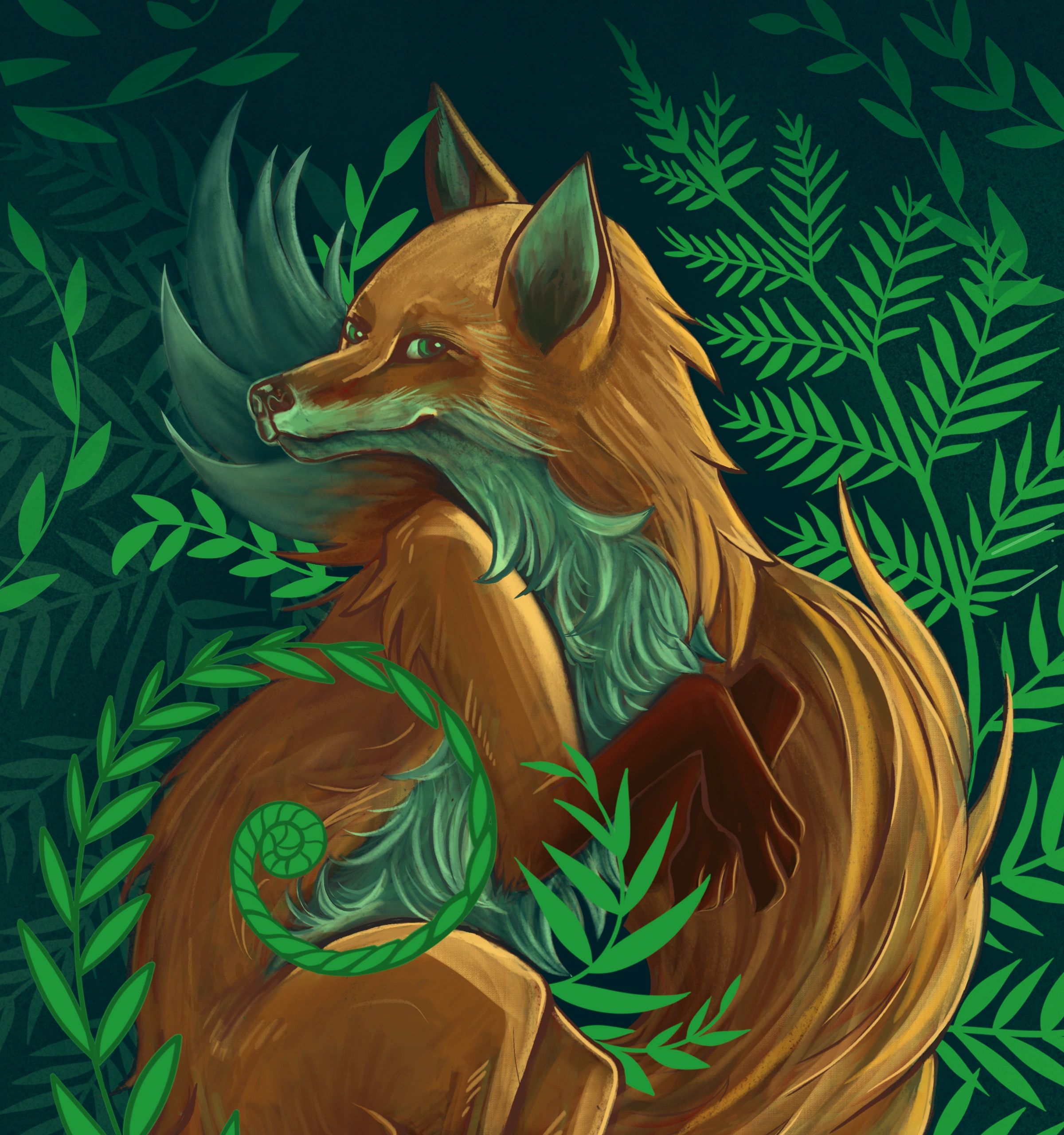 Fern and Fox Tattoo