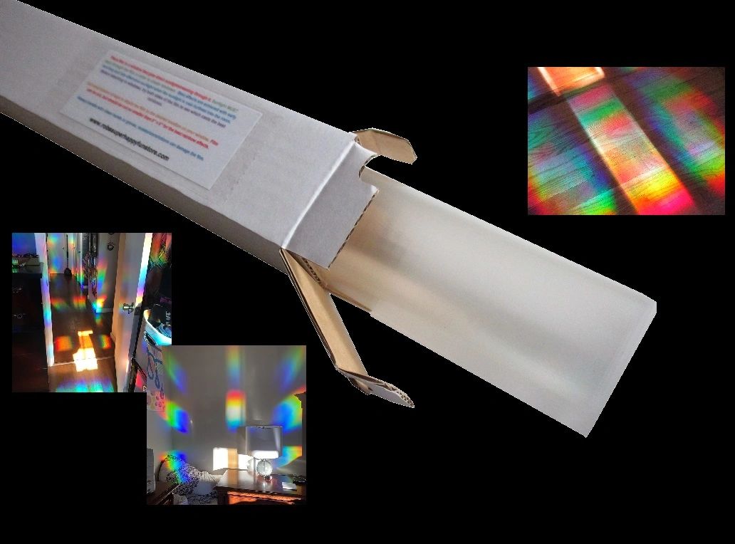 Rainbow Diffraction Film - Do-It-Yourself Rainbow Maker - Large 18" x ...
