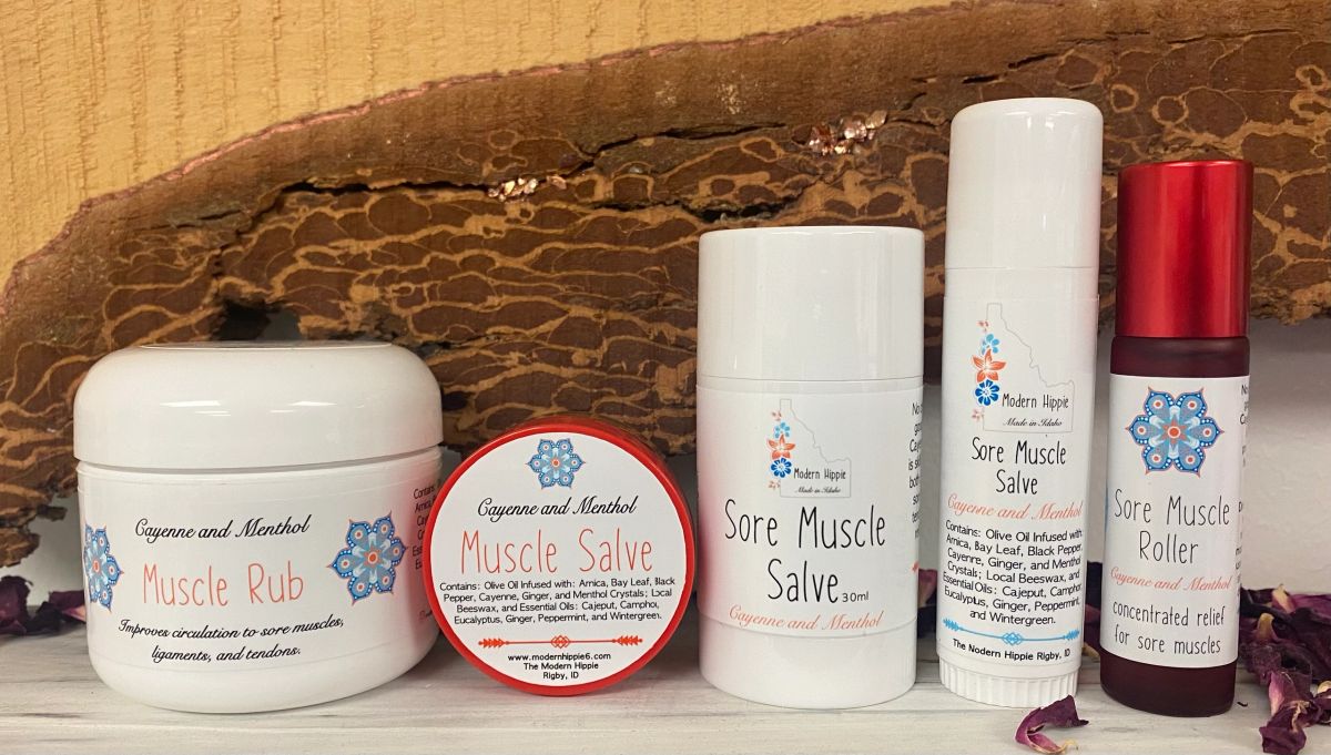 Cayenne Menthol Muscle Rub Salve & Rollers