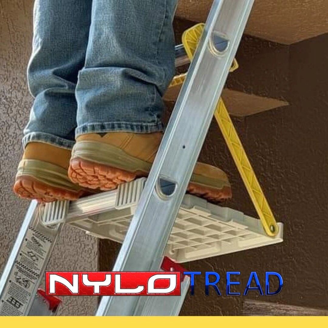 NYLOTREAD Ladder Work Platform | Portable, Slip-Resistant Ladder Safety ...