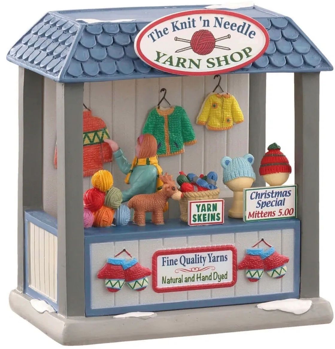 Lemax, The Knit 'N Needle Yarn Shop, Market Stall
