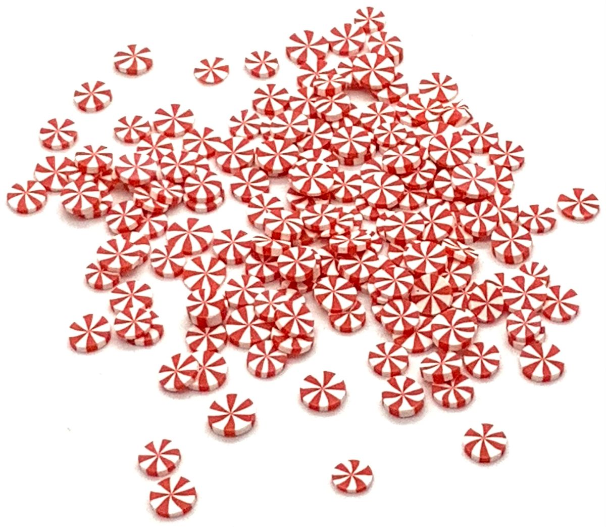 Mini Red & White Peppermint Candy Buttons, 5mm, 10g Or 20g