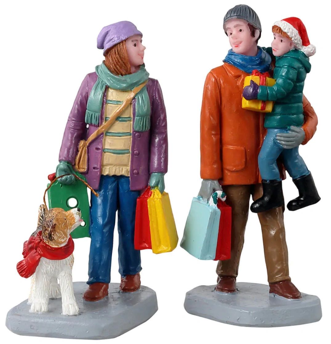 Lemax Holiday Shoppers, Set Of 2