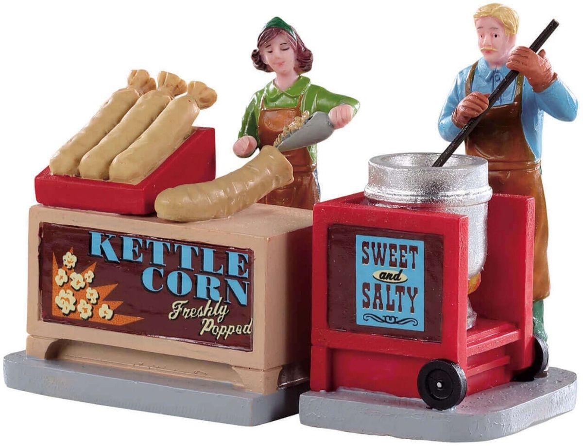 Lemax, Kettle Corn Stand, Set Of 2
