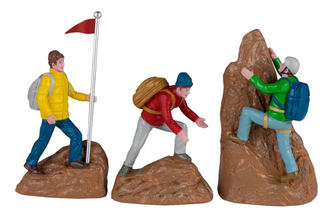 Lemax, Rock Climbers, Set Of 3