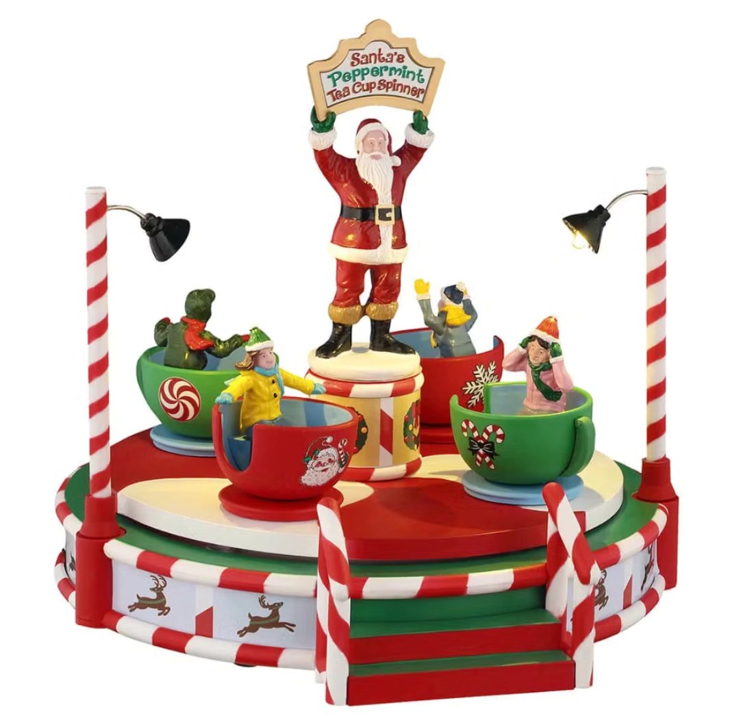 Lemax, Santa's Peppermint Teacup Spinner