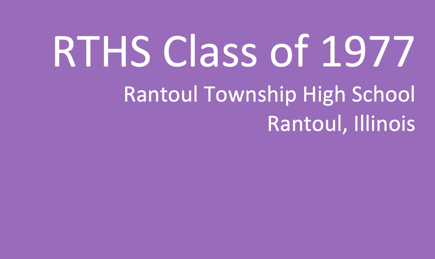 Home Page | RTHS Class of 1977