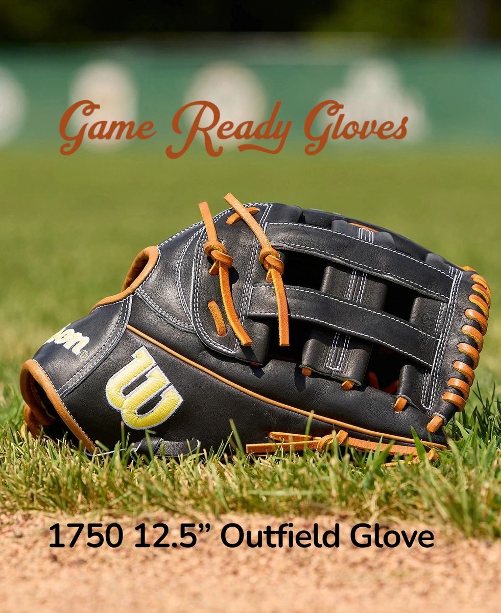 2026 A2000 1750 Black/Saddle Tan 12.5" Outfield Glove (Standard Break ...