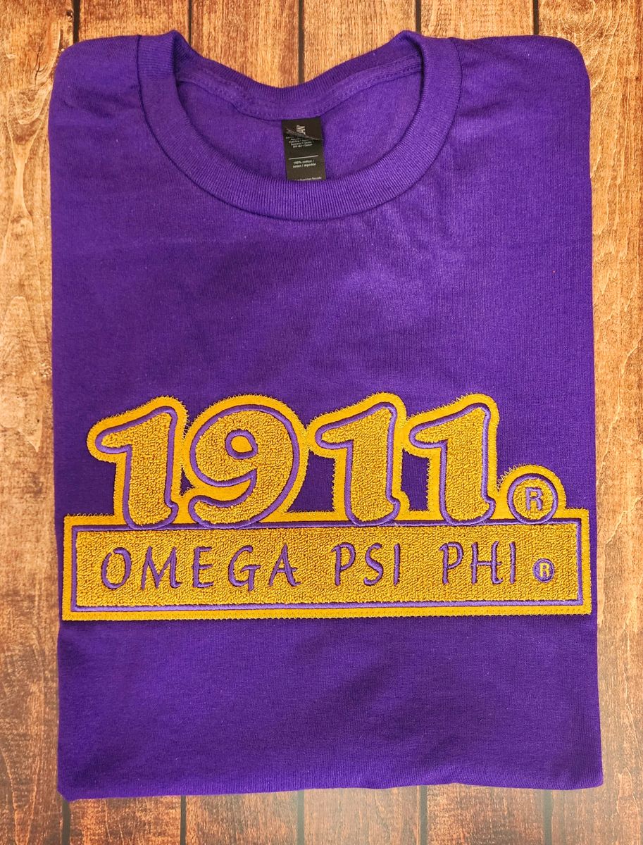 OPP Chenille 1911 Tee with Omega Psi Phi