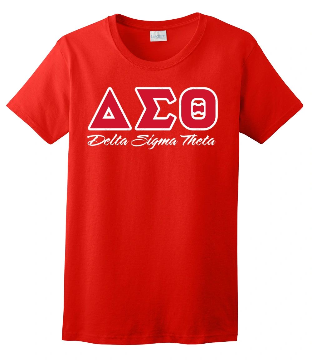 DST Red Greek Letter Tee