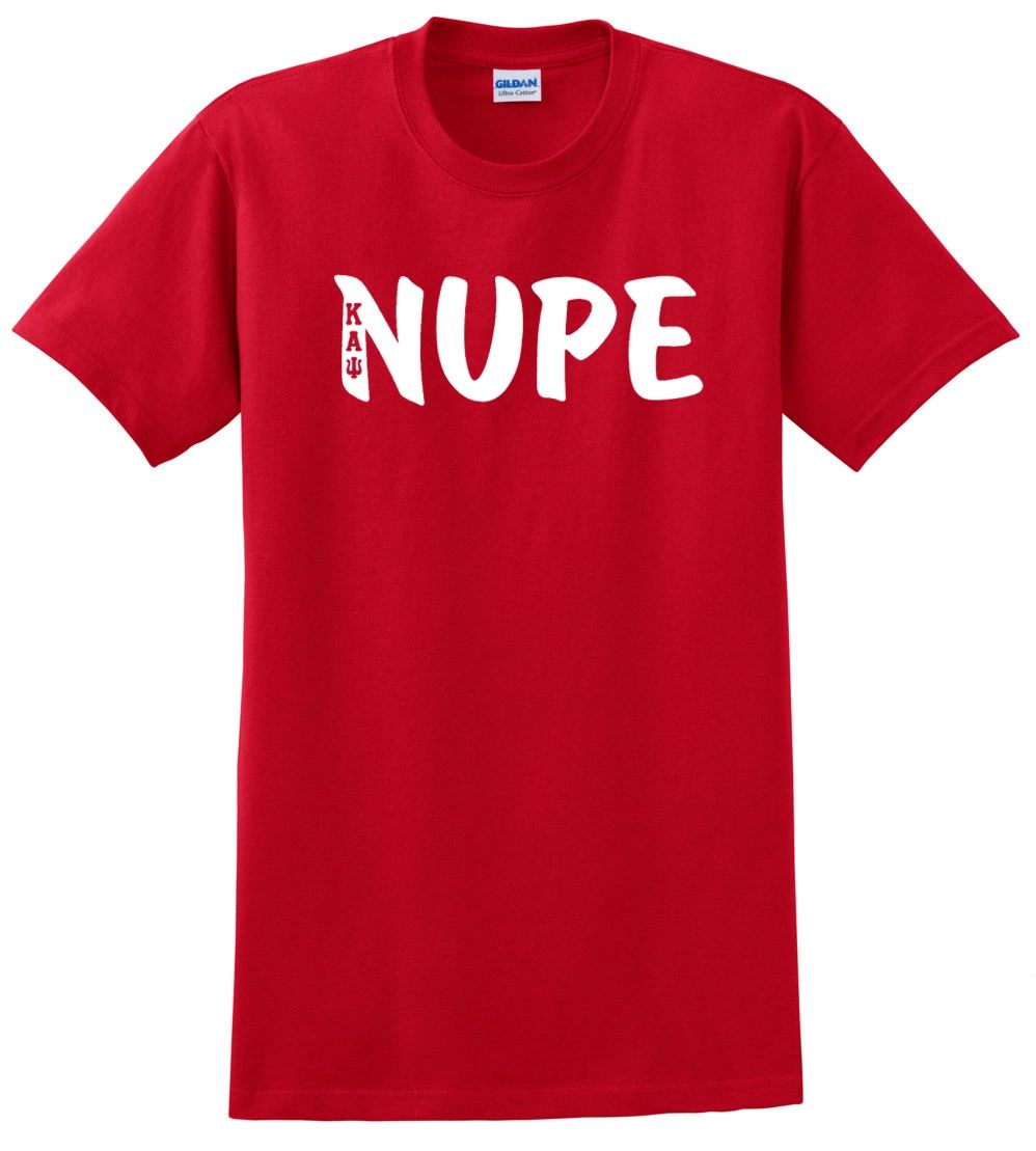 KAP Red Nupe with Letters Tee