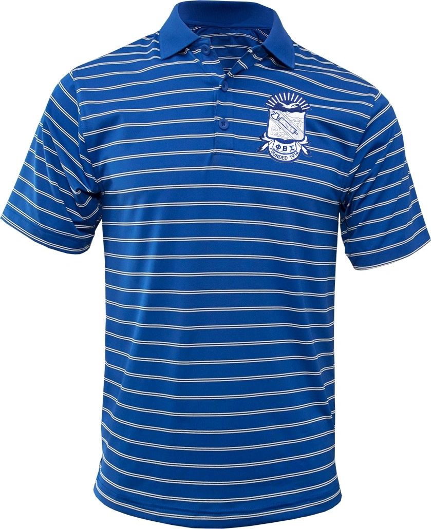PBS Striped Shield Polo