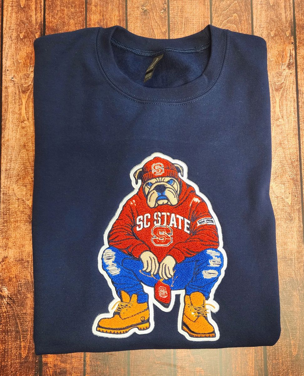 SCSU Chenille Bulldog Swag Navy Sweatshirt