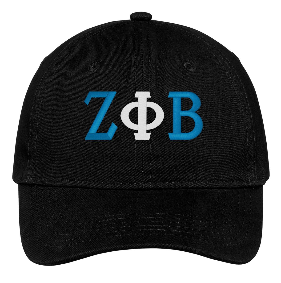 ZPB Black Greek Letter Hat