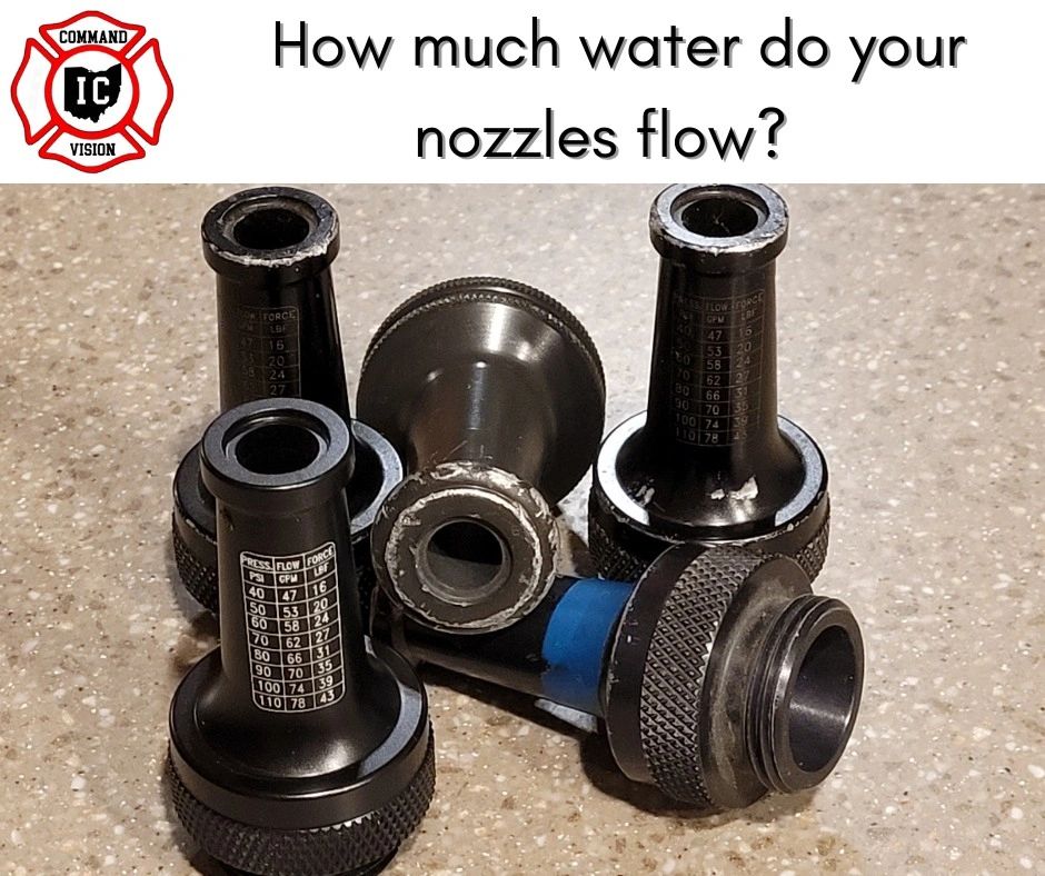 How much water do your nozzles flow?
