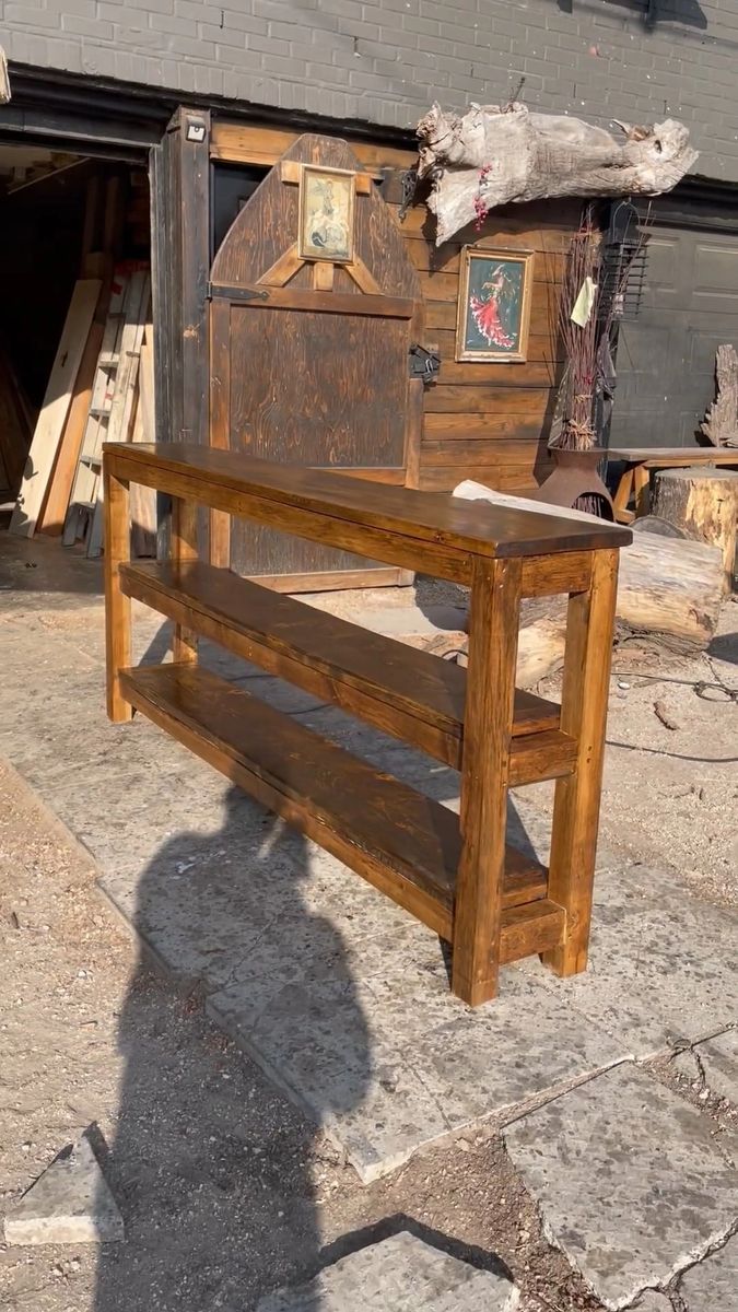 Foundry Console table 5 ft long 8 inches deep and 36 inches high