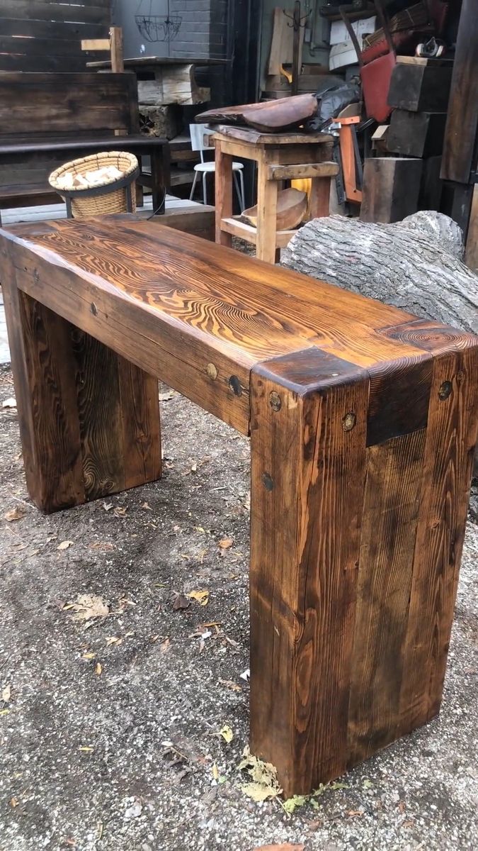 Barn beam Console table