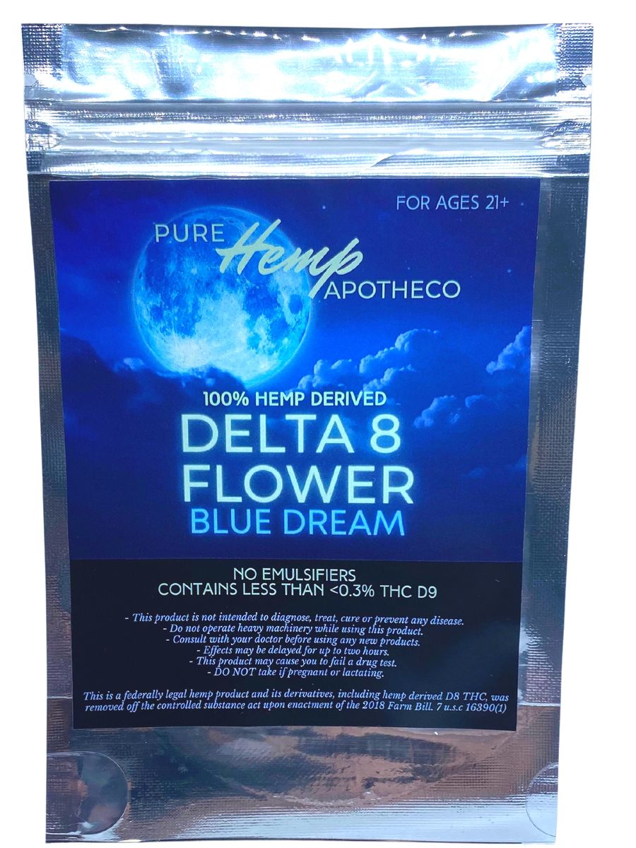 Delta 8 Hemp Flower- Blue Dream