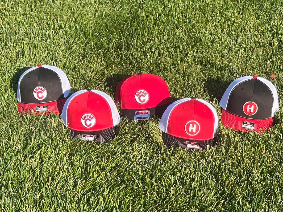 Red Tractor Inspired Hats