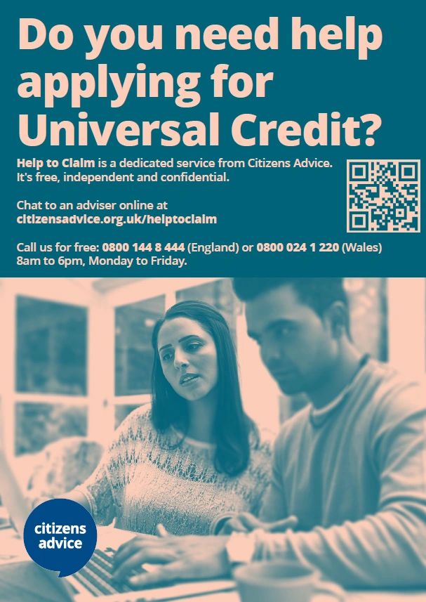 Do you need help applying for Universal Credit?