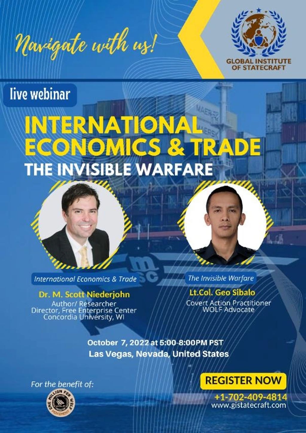 Global Institute of Statecraft - Webinars/Conferences/Seminars