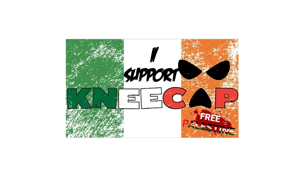 kneecap self adhesive vinyl sticker for car , van , scooter or window