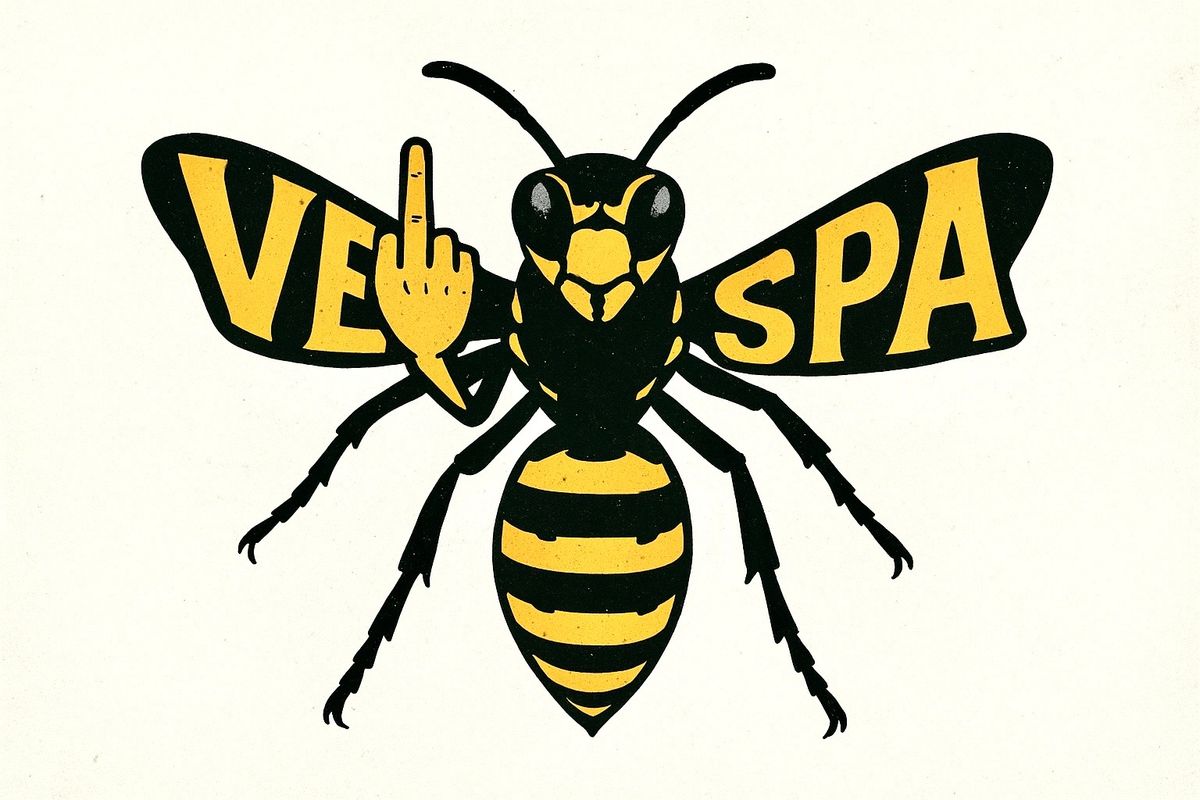 Vespas wasp self adhesive vinyl car sticker scooter decal wall art