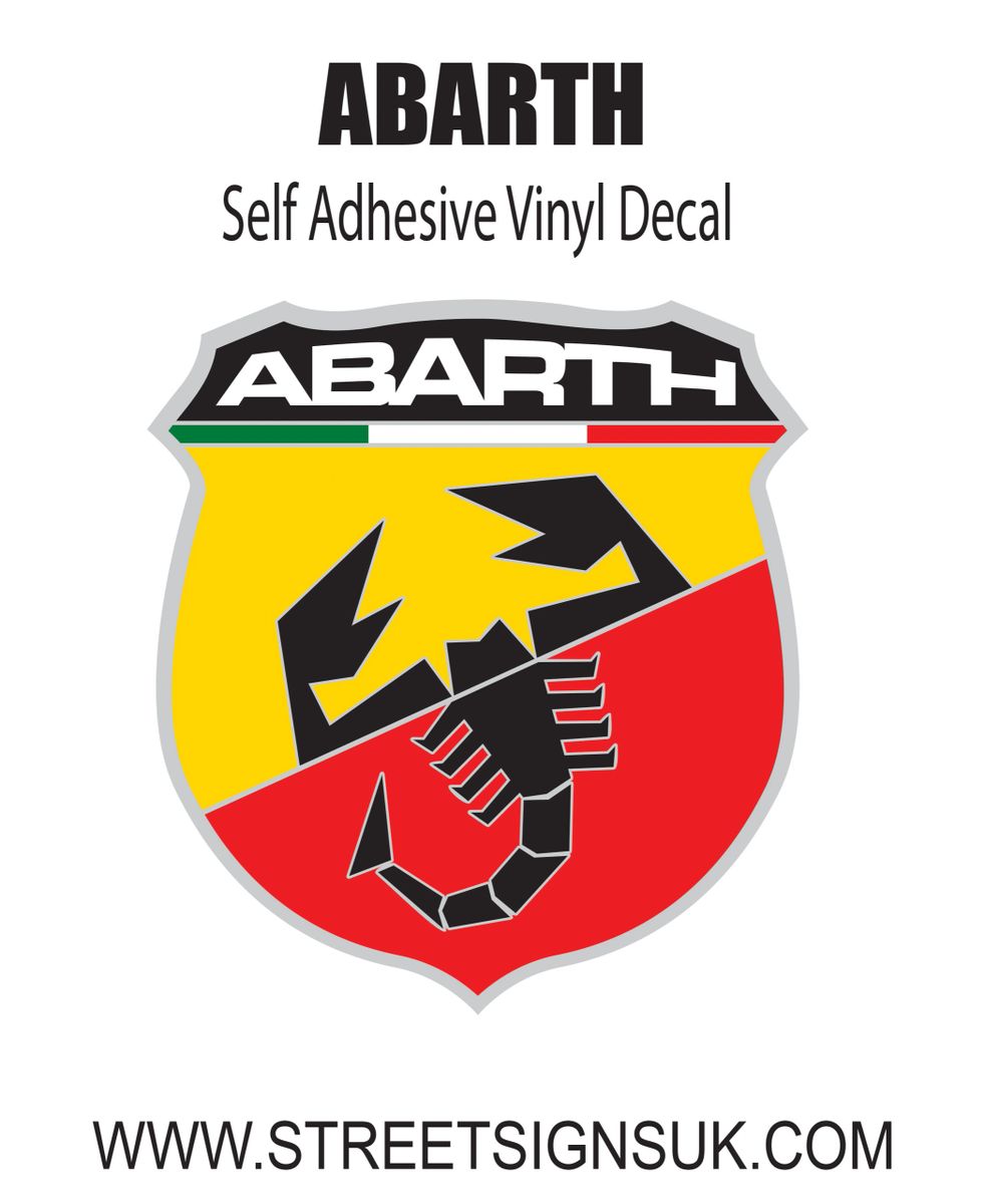 ABARTH Scooter self adhesive vinyl decal sticker