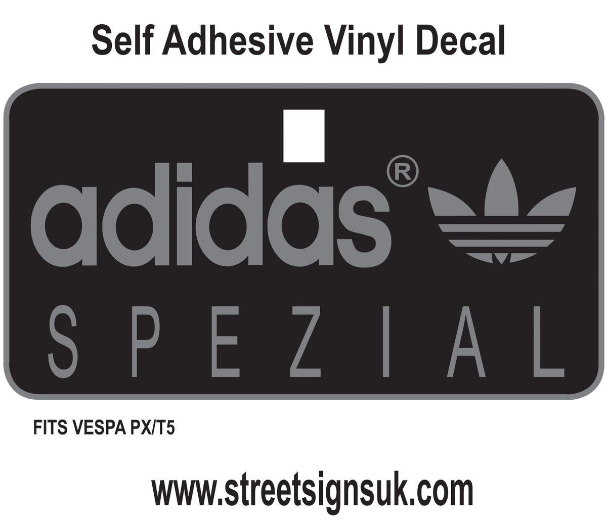 Adidas SPEZIAL self adhesive vinyl decal sticker for scooter toolbox door