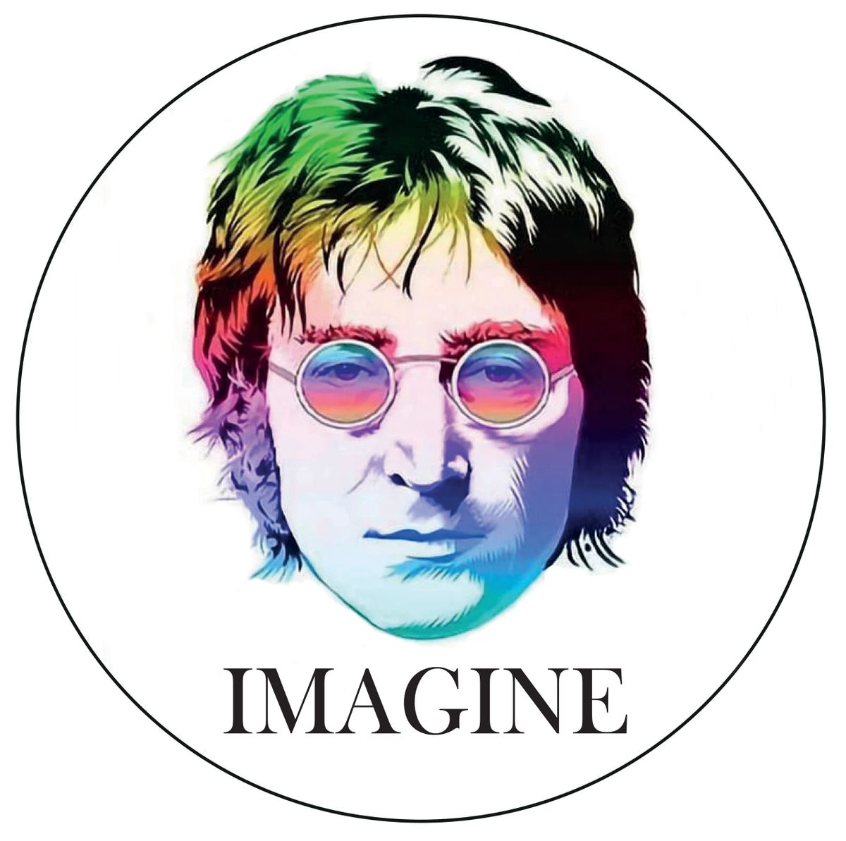 John Lennon Imagine sticker , decal
