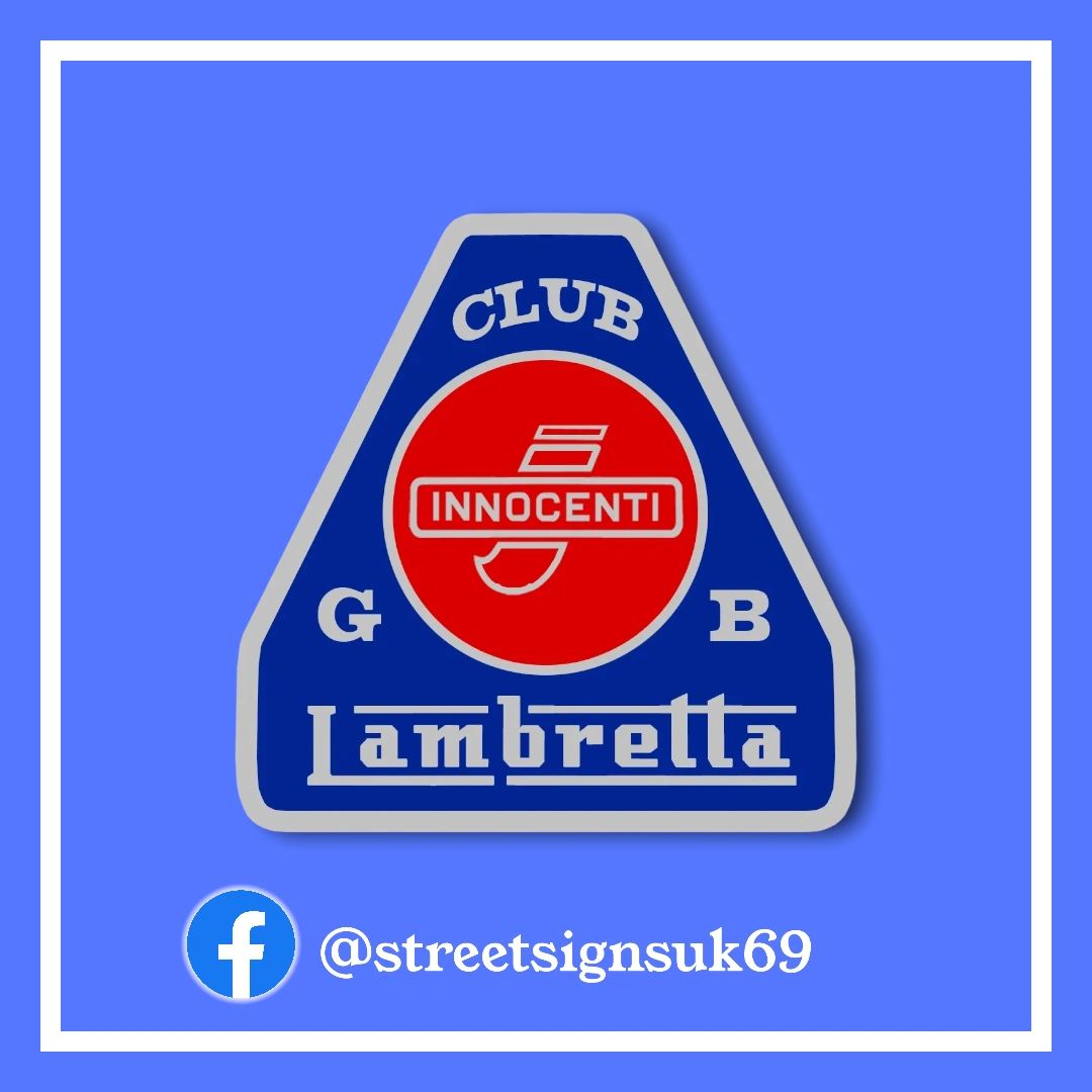 Lambretta Innocenti GB self adhesive vinyl car sticker scooter decal
