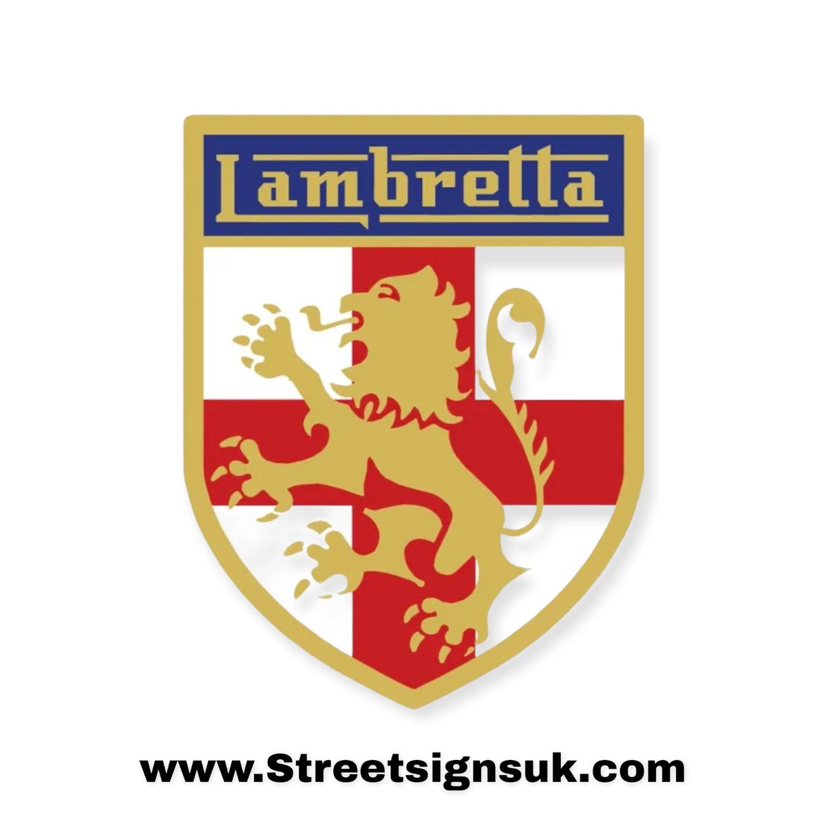 Lambretta Shield self adhesive vinyl car sticker scooter decal wall art